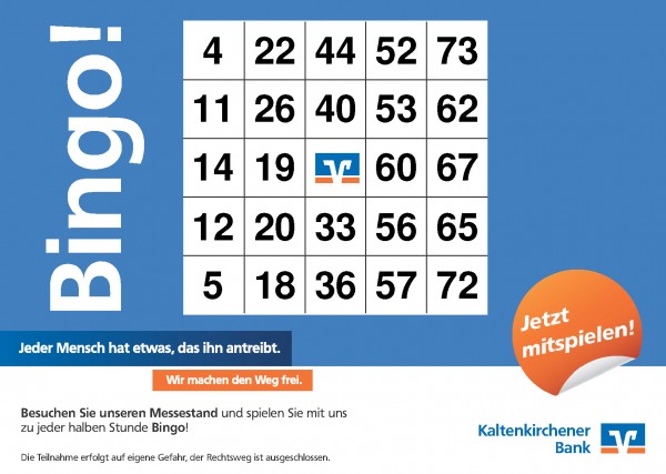 Bingokarten, Bingozettel, Bingolose für Veranstaltungen aller Art nach ...